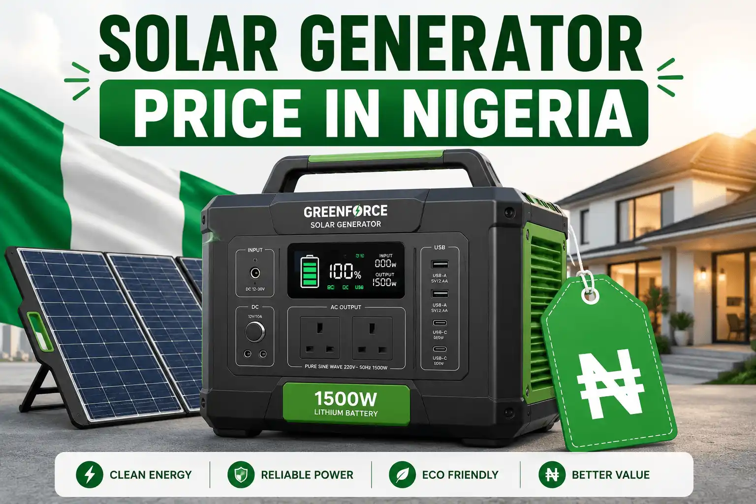 Solar Generator Price in Nigeria | or portable power station